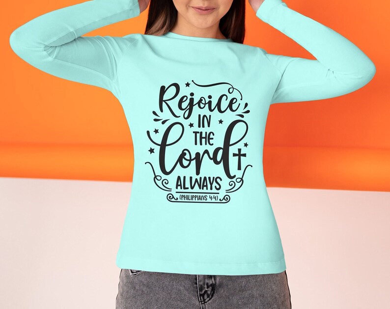Rejoice in the Lord Svg, Rejoice Svg, Christian Quotes Svg, Bible Verse ...
