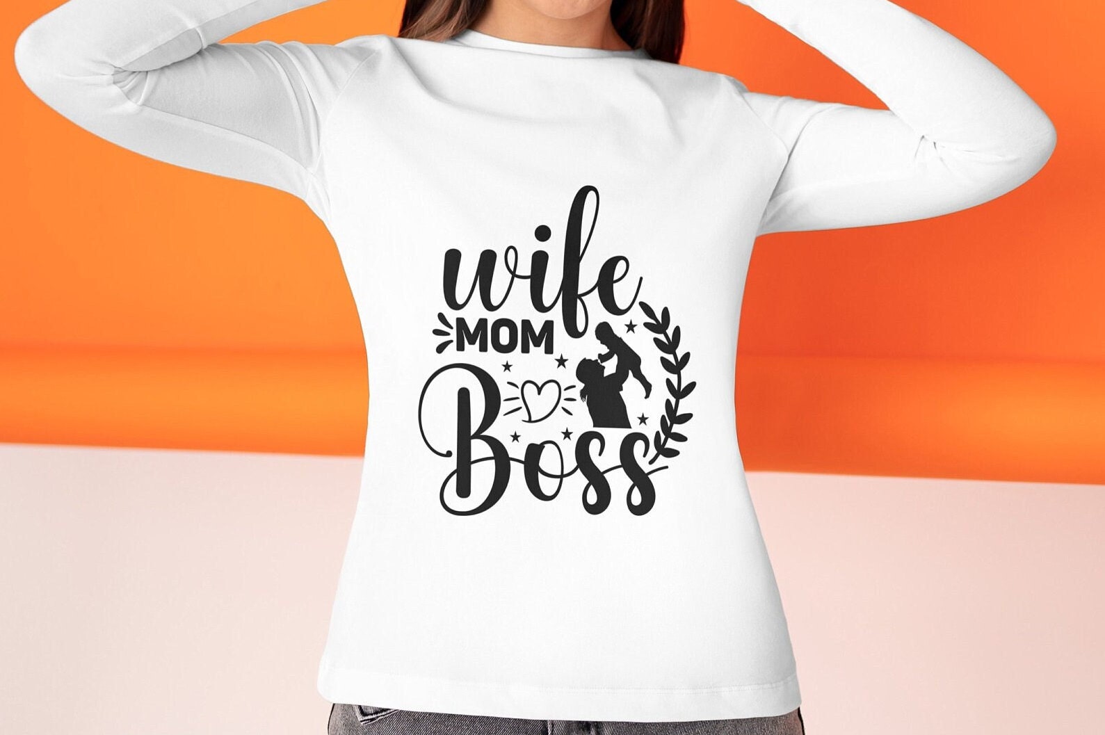 Wife Mom Boss Svg Boss Mom Svg Mom Svg Mama Svg Mom Life Svg Mama