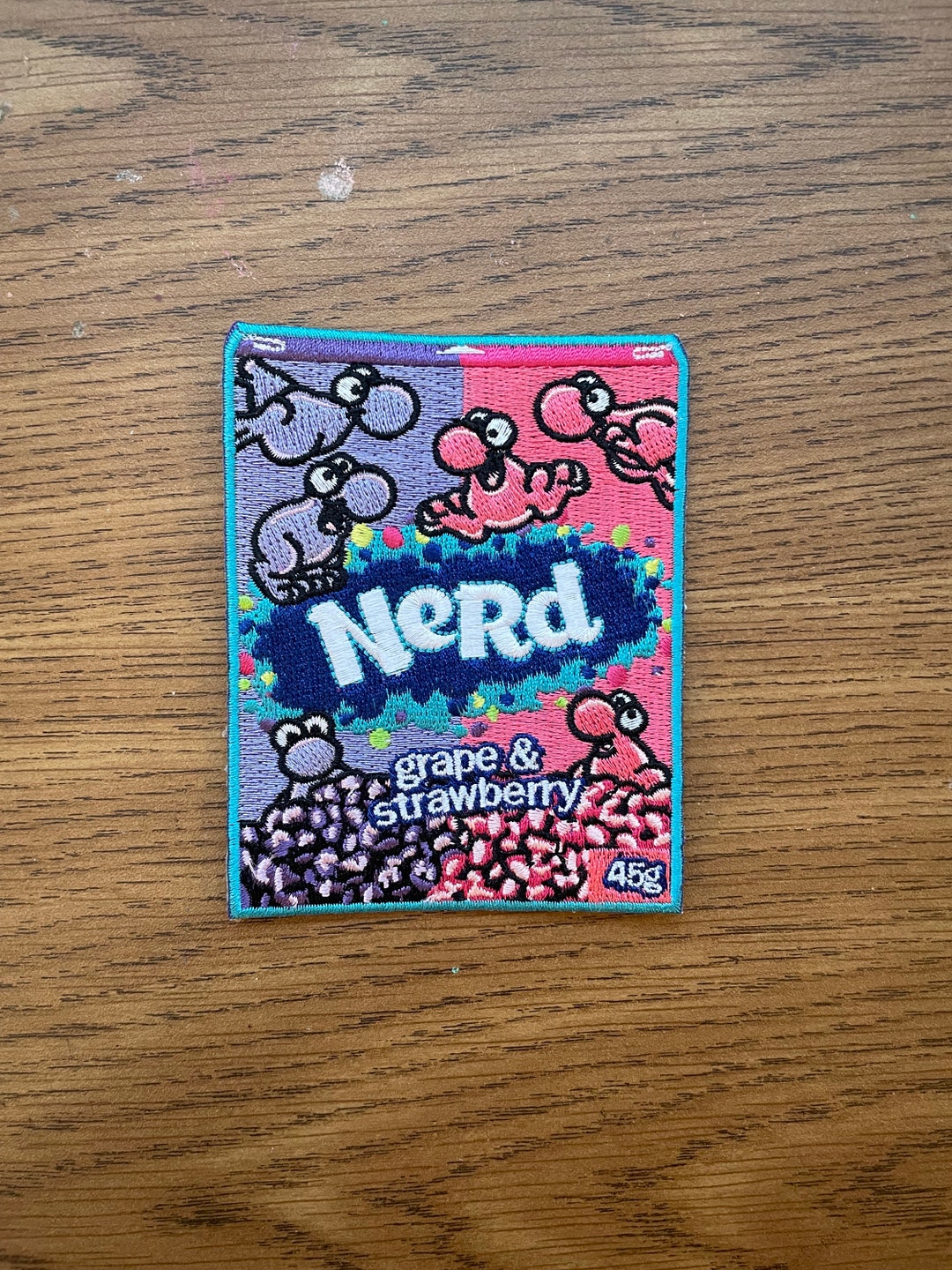 Iron-on Embroidered “nerd” Patch 4” X 3 1/8” - Etsy