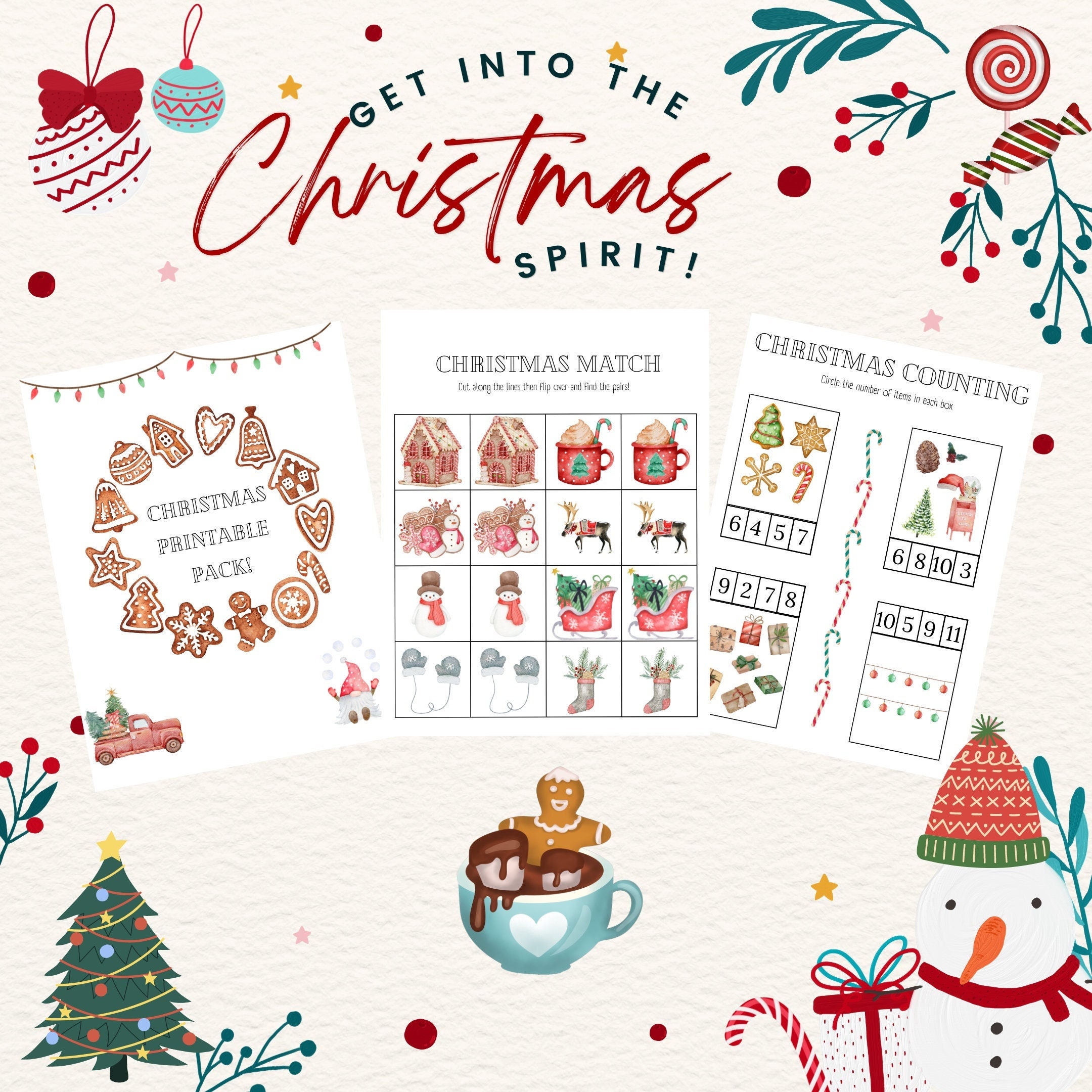 Homeschool Christmas Printable Homeschool Game for Kids Homeschool ...