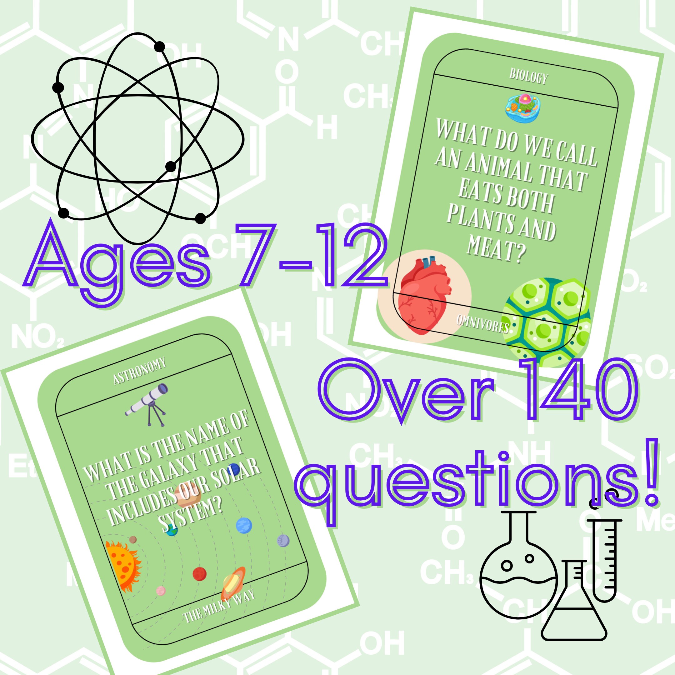 Homeschool Game Printable Science Homeschool Card Game for - Etsy