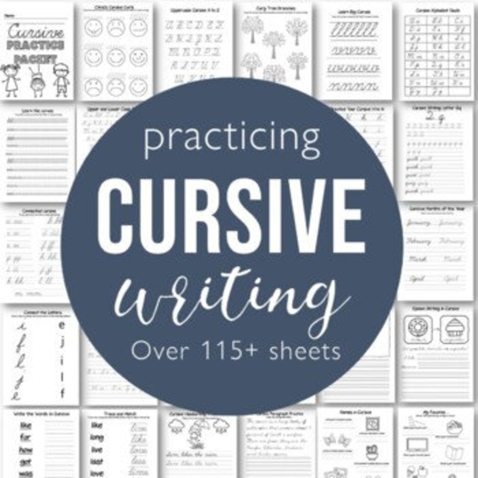 Cursive Practice Worksheets, Handwriting Practice Cursive Printable ...