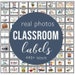 Classroom Labels - Real Photos Signs for Classroom, Classroom Decor ...