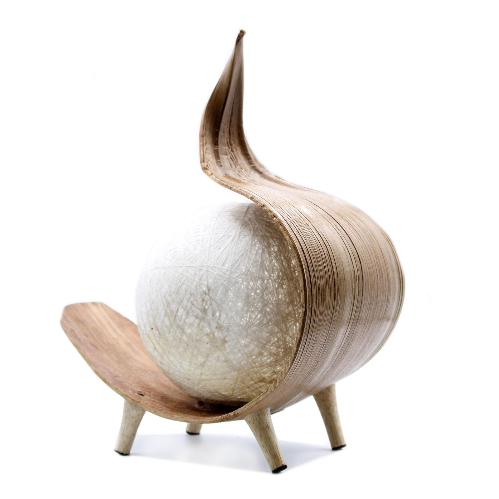 Natural Coconut Lamp, Natural Wrap Over, Hand Made Lamp, Unusual Lamp ...