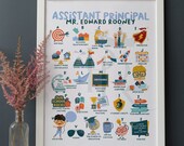 School Administrator Alphabet Print Assistant Principal Gift for ...