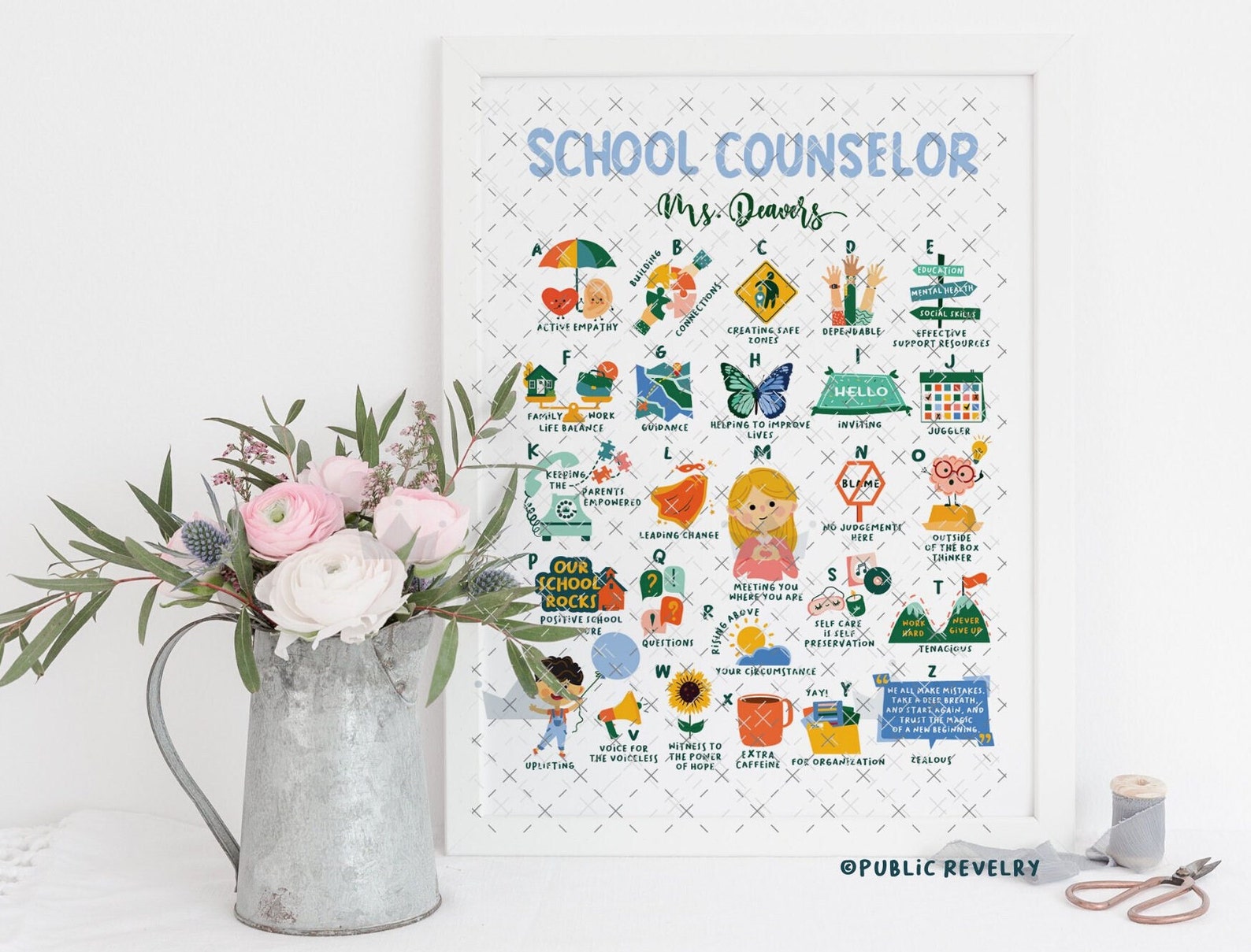 Gift for School Counselor Office Decor, School Psychologist Office ...
