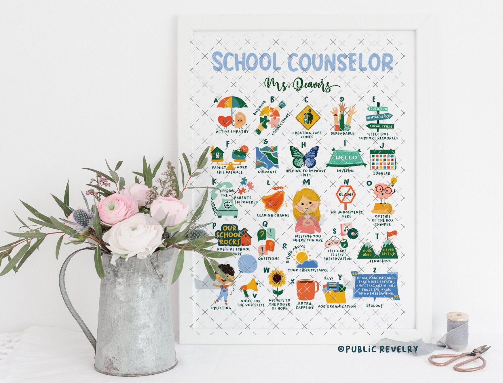 Gift for School Counselor Office Decor, School Psychologist Office ...