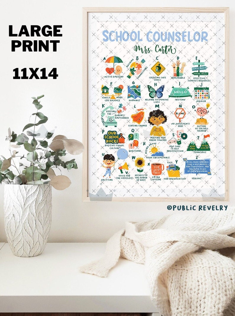 Gift for School Counselor Office Decor, School Psychologist Office ...