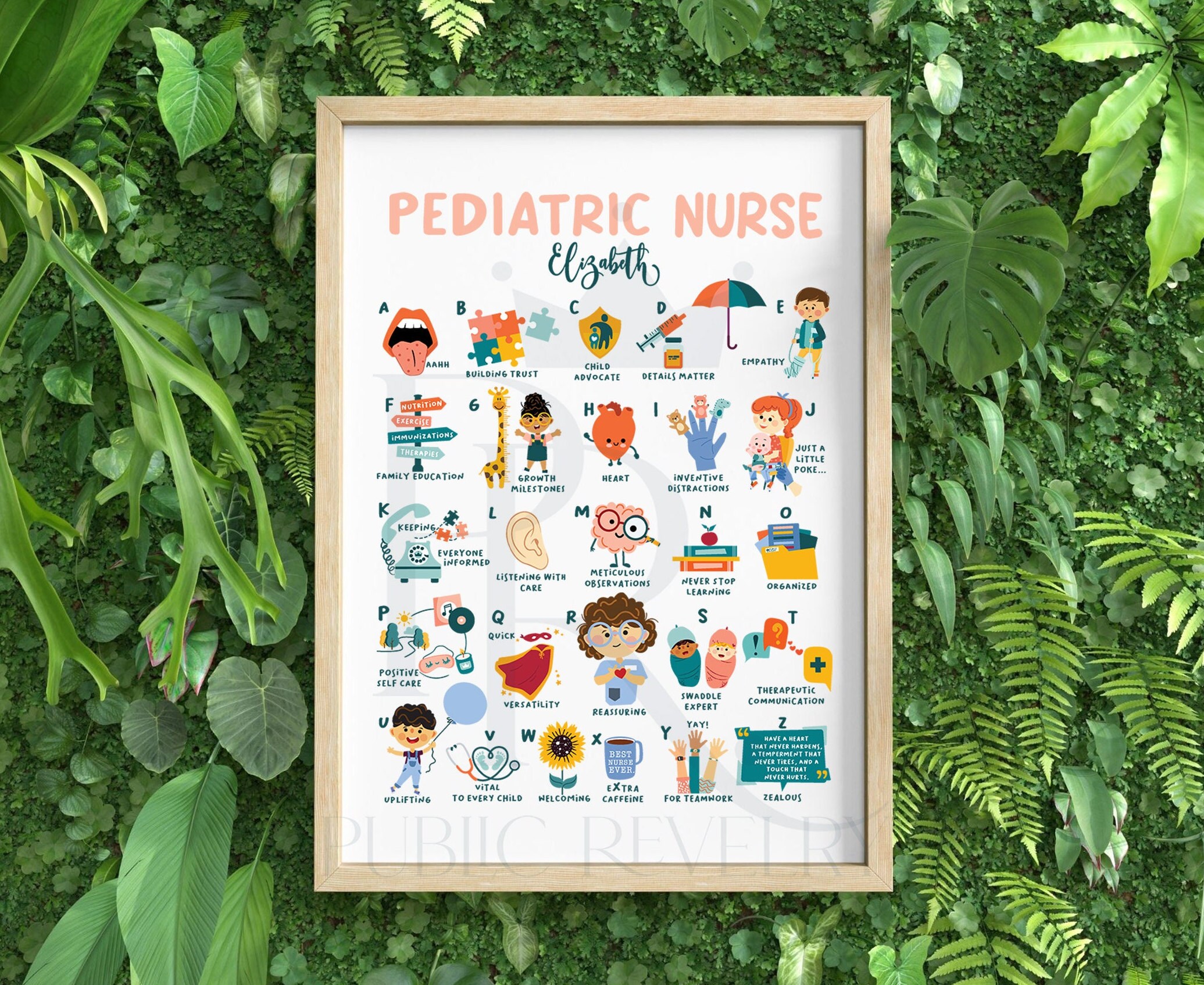 Pediatric Nurse Definition Print Personalized Gift for Her Birthday New ...