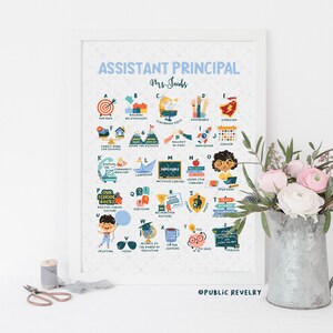 School Administrator Alphabet Print Assistant Principal Gift for ...