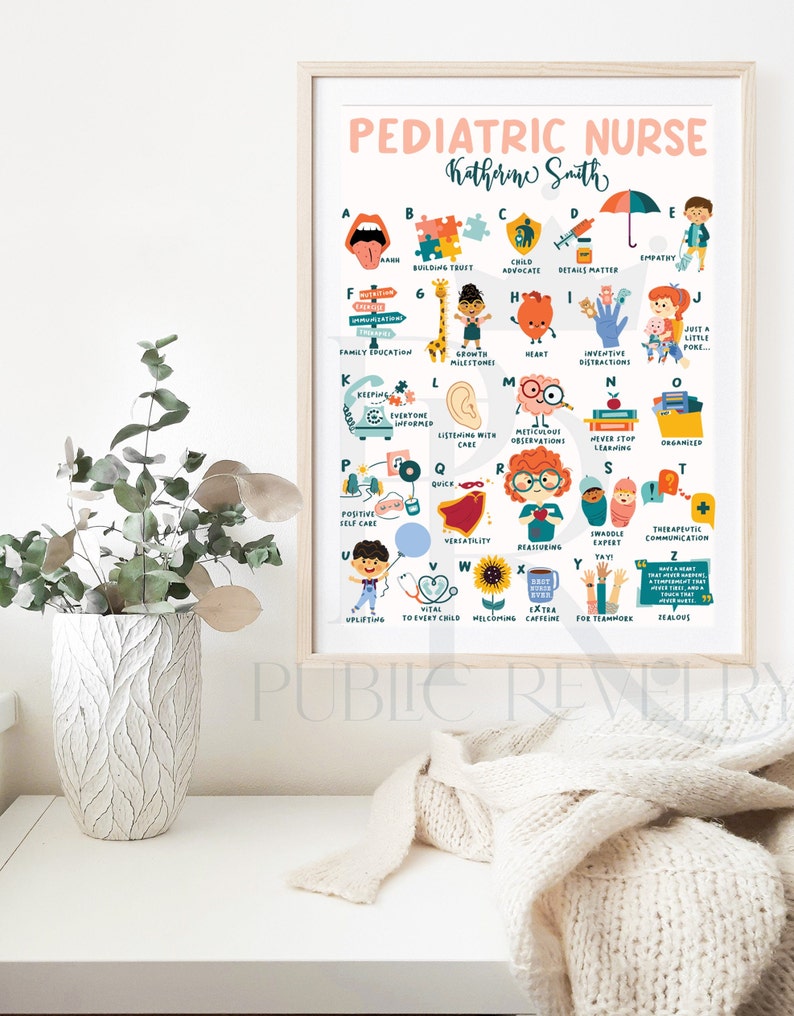 Pediatric Nurse Definition Print Personalized Gift for Her Birthday New ...