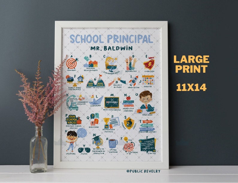 Custom Male Assistant Principal Gift for Male School Principal End of ...