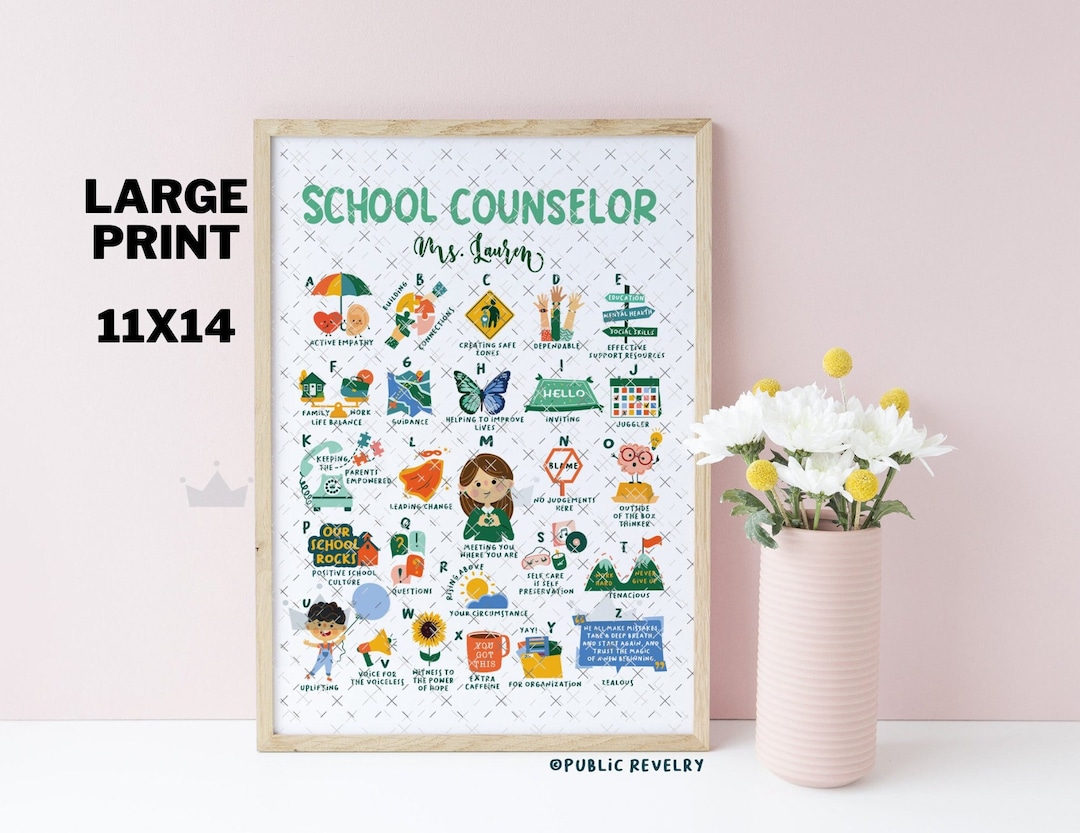 Gift for School Counselor Office Decor, School Psychologist Office ...