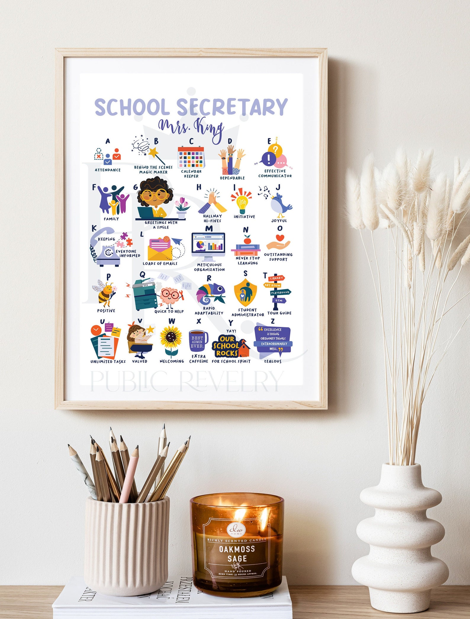 School Secretary Gift for Elementary Secretary Back to School Christmas ...