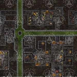 Sewer Hideout [ VTT Battle Map ] - Etsy