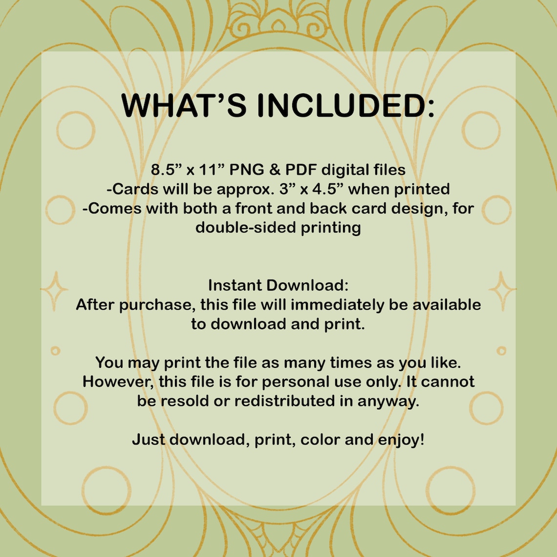 Make Your Own Tarot Cards | Printable Tarot Card Template | Mini Blank ...