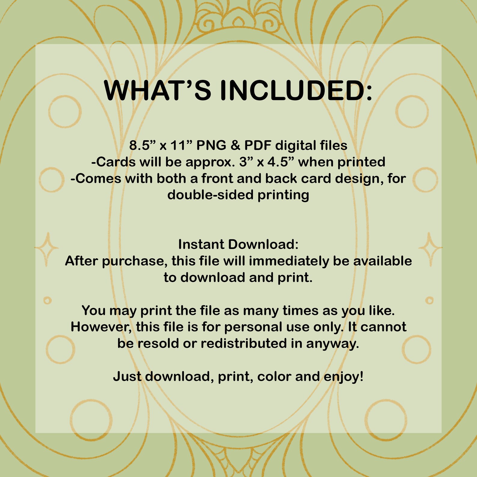 Make Your Own Tarot Cards | Printable Tarot Card Template | Mini Blank ...