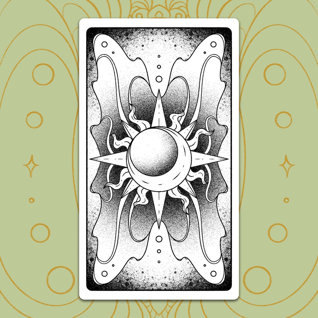 Tarot Card Back Design-celestia | Printable Tarot Card Design | Tarot ...