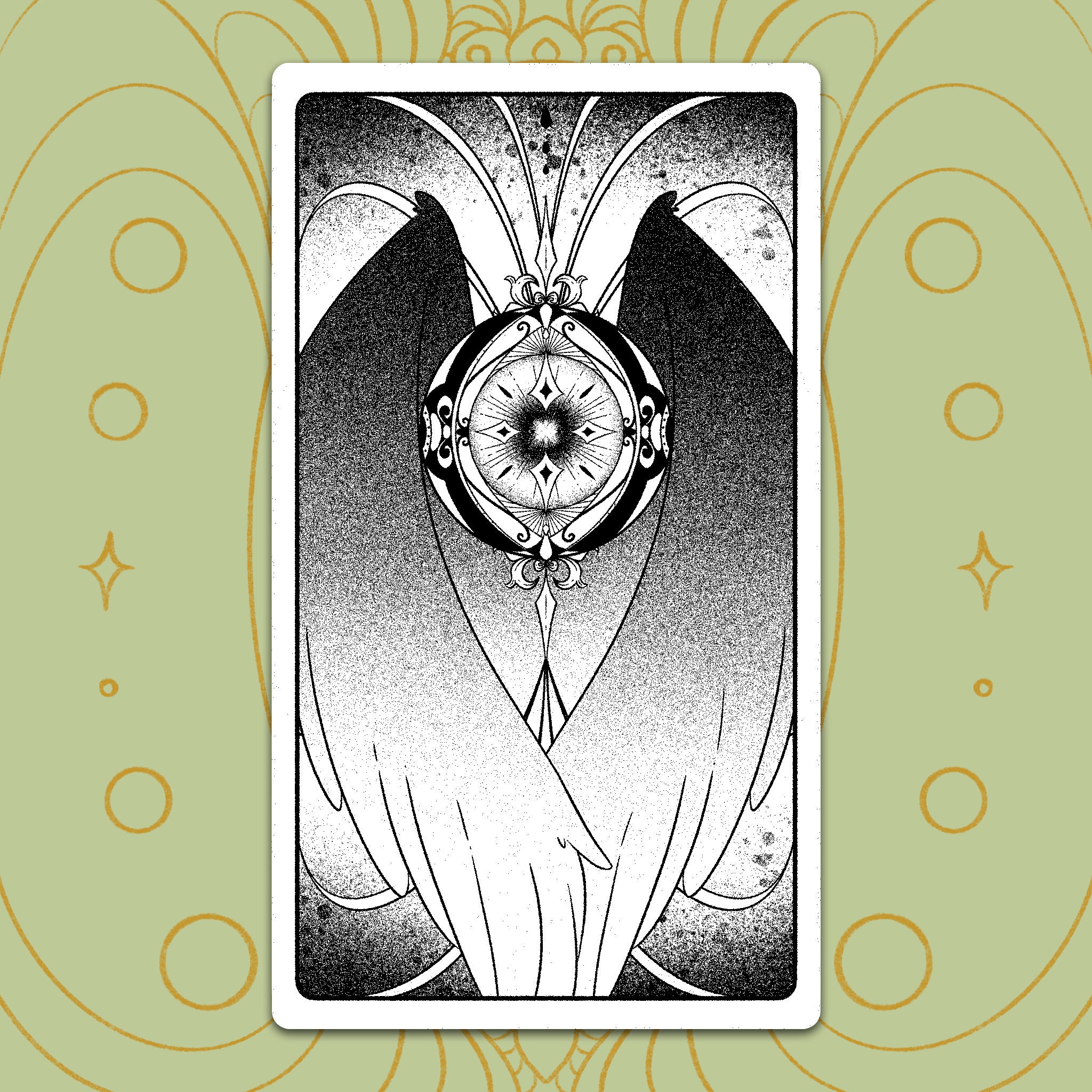 Tarot Card Back Design-seed | Printable Tarot Card Design | Tarot Card ...