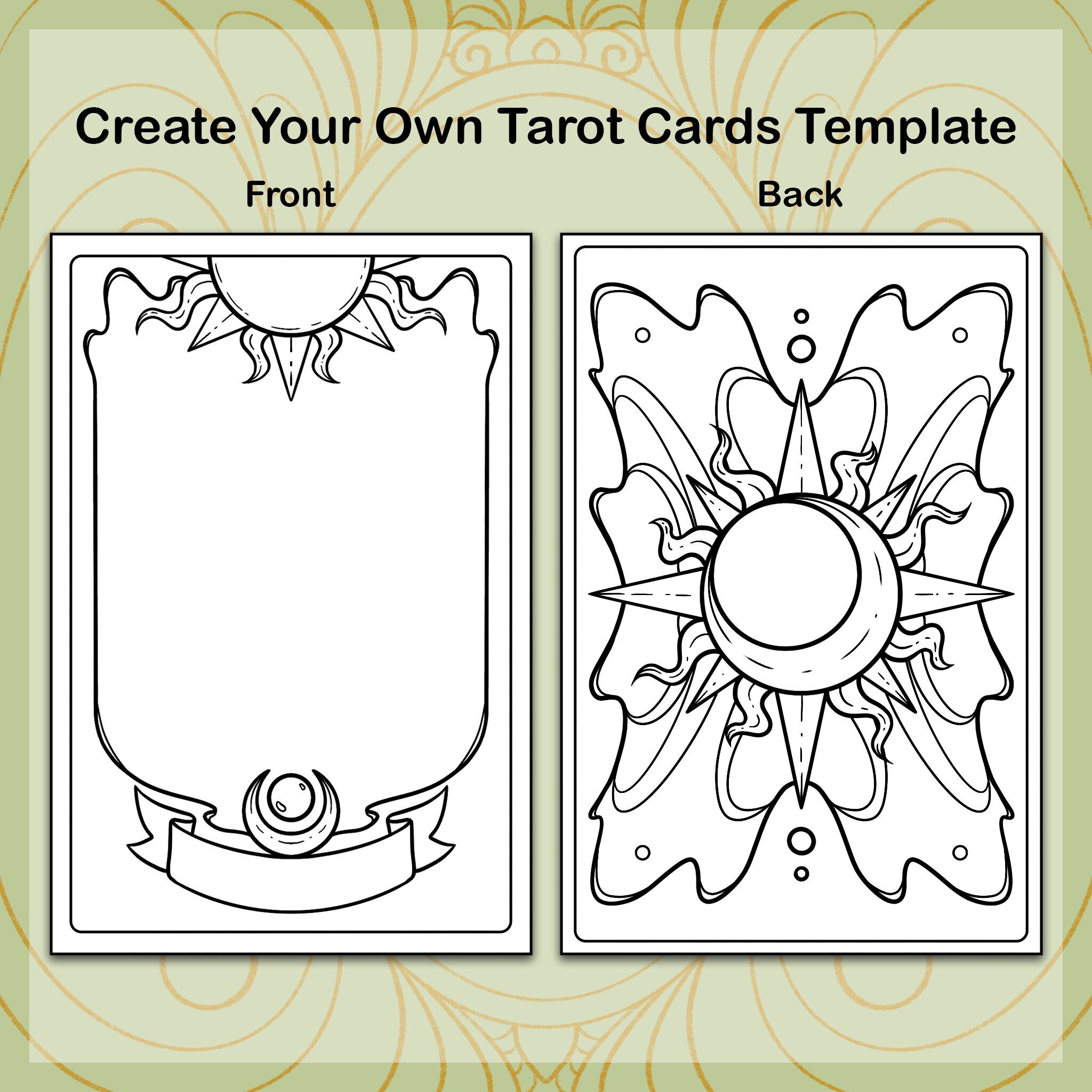 Tarot Card Template Astra edu pl Tarot Card Template Astra edu pl