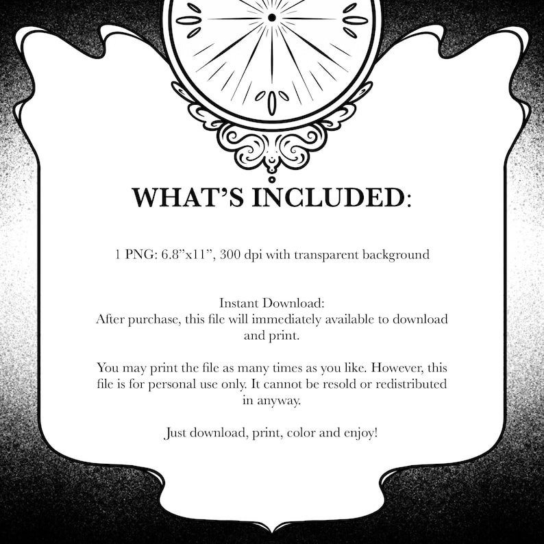 Storm Design | Printable Tarot Card Template | Blank Tarot Card ...