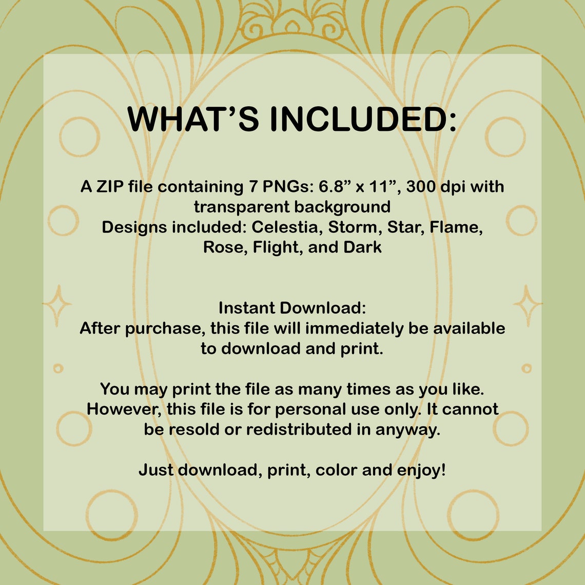 7 Design Collection | | Printable Tarot Card Template | Blank Tarot ...