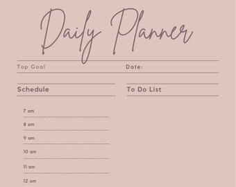 Retro Daily Planner - Etsy