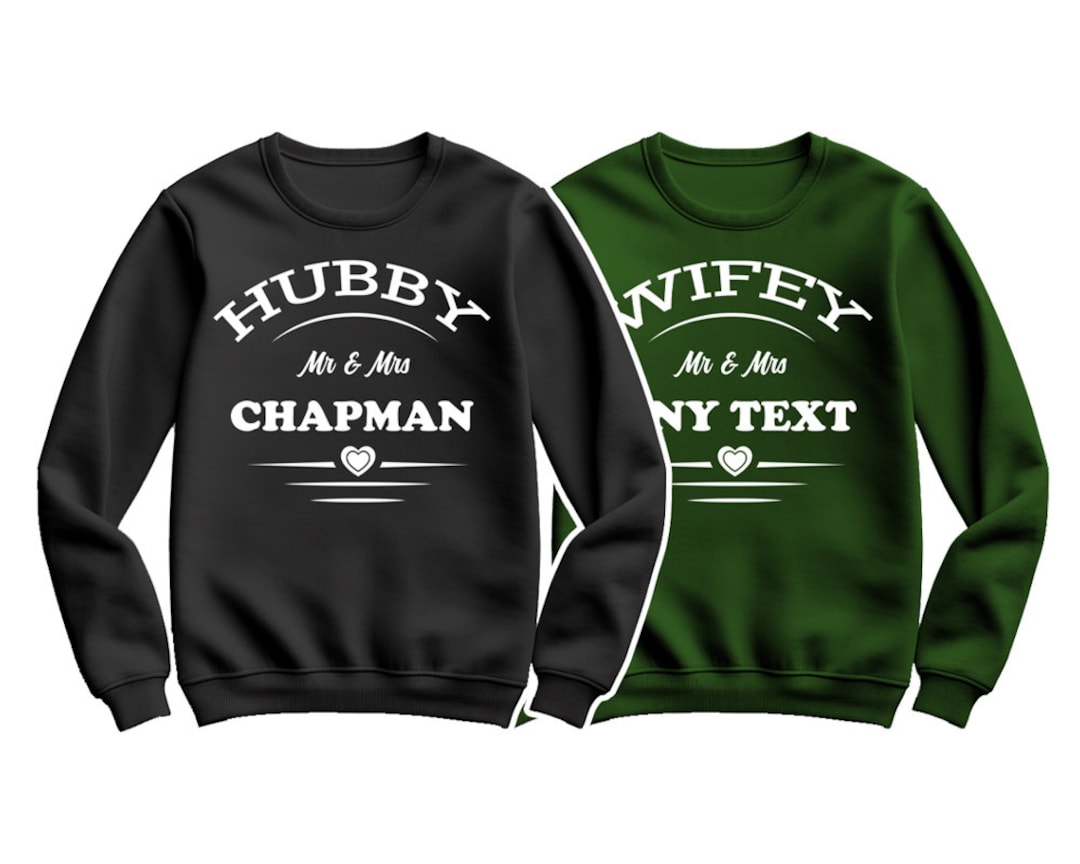 Husband and Wife Matching Sweatshirt Combo, Couple Matching Sweater ...
