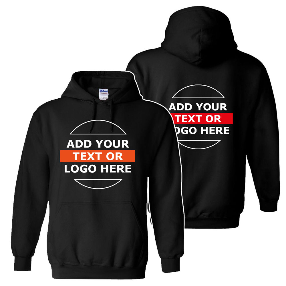 Custom Hoodie - Your Logo or Text Hoodie - Personalised Hoodie for Him ...