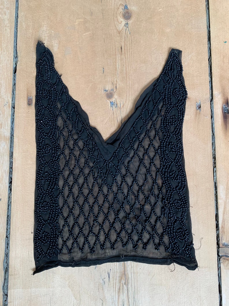 Antique Beaded Flapper Dress Panel - Etsy