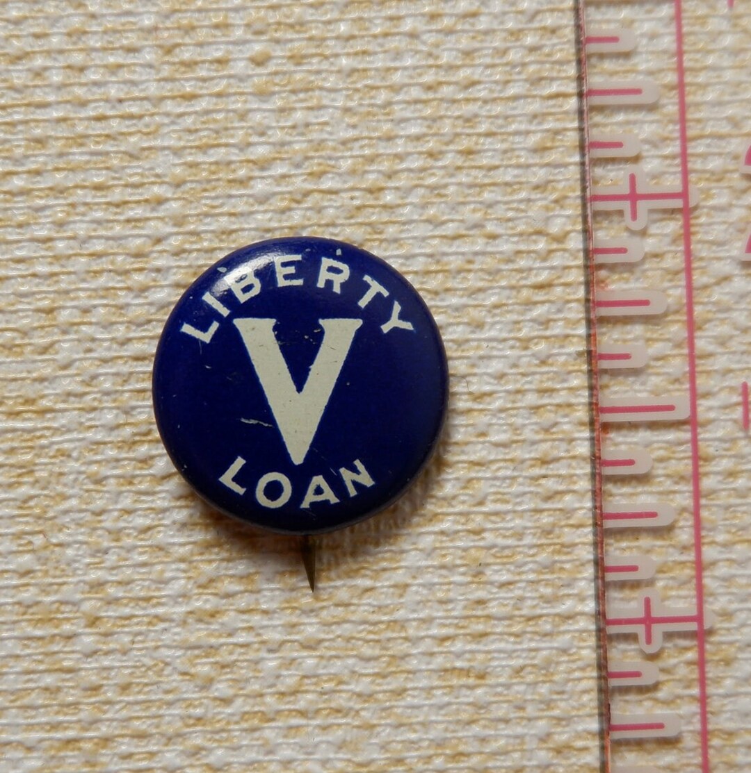 Antique Liberty Loan V Pin Button WWI - Etsy
