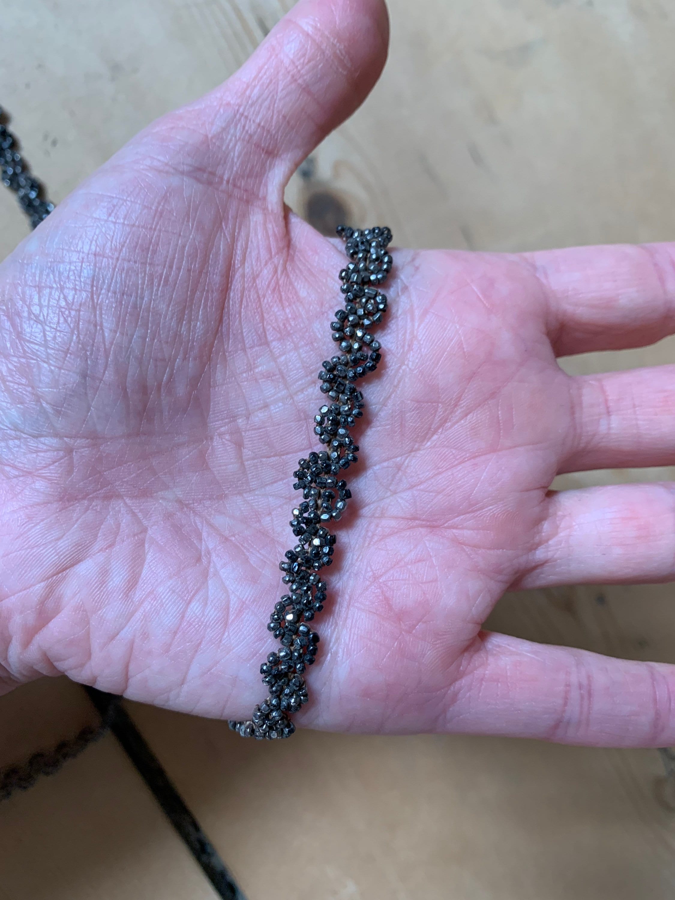 1920s Deadstock Metal Beaded Rickrack Trim - Etsy