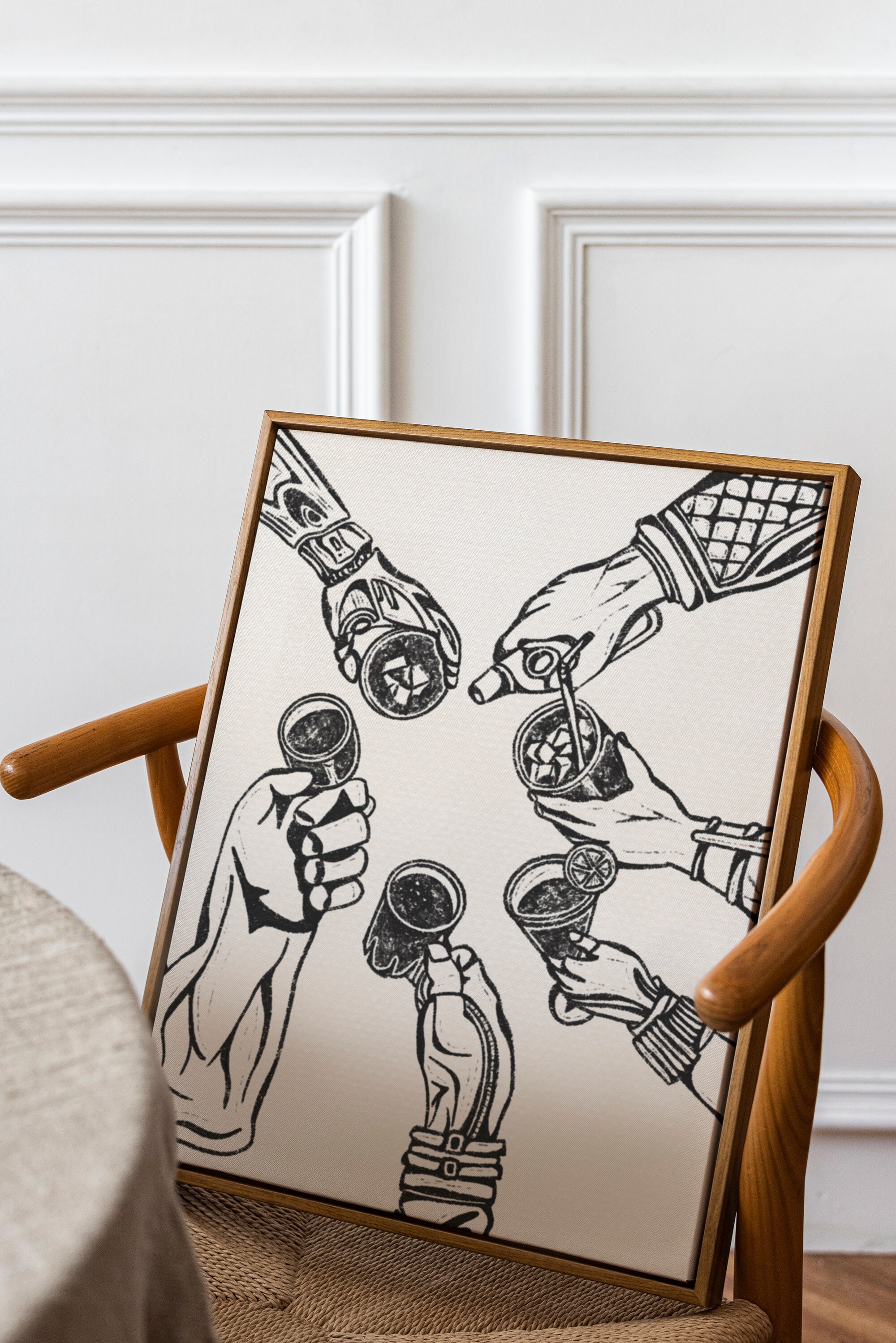 Marvel Bar Cart Poster / Line Art Print / Marvel Poster Design - Etsy