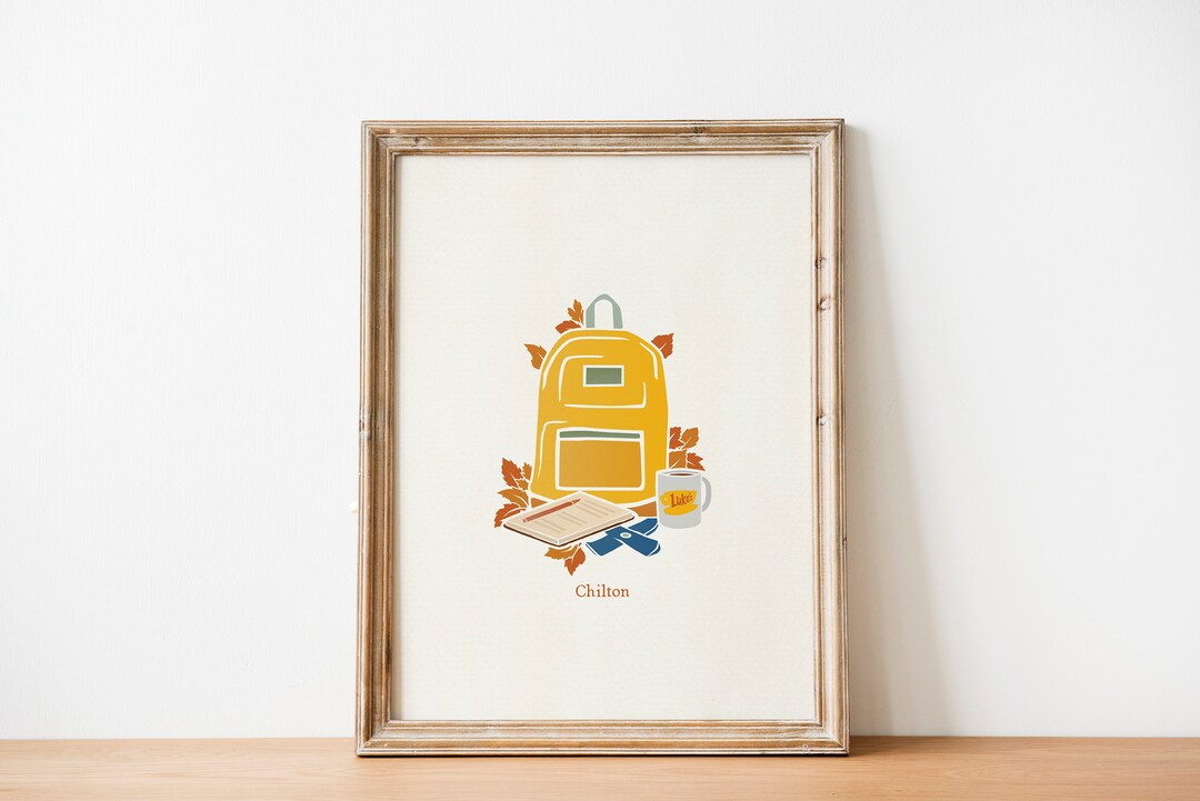 Chilton Poster | Gilmore Inspired Print | Stars Hollow Wall Art | Fall ...