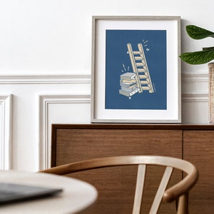 Harry Potter Library Poster / Ravenclaw Aesthetic Art Print / Hogwarts ...