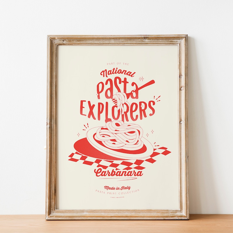 Pasta Poster - Etsy