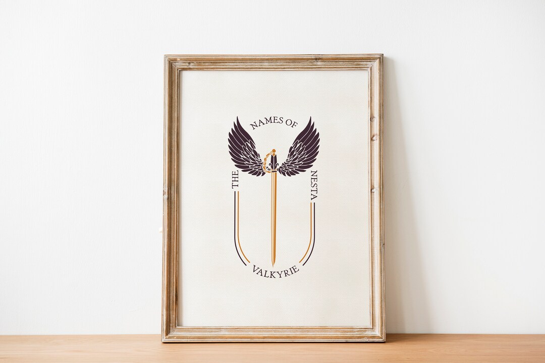 Valkyrie Print | A Court of Thorns and Roses Series Poster | Sarah J ...