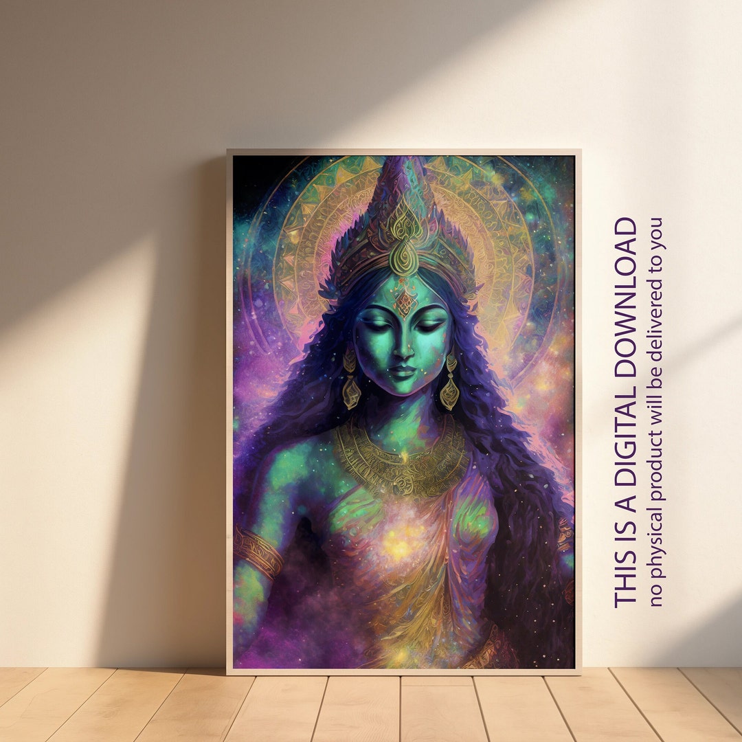 Parvati AI Art Download Hinduism Sans-serif Wall Art Patterns Posters ...