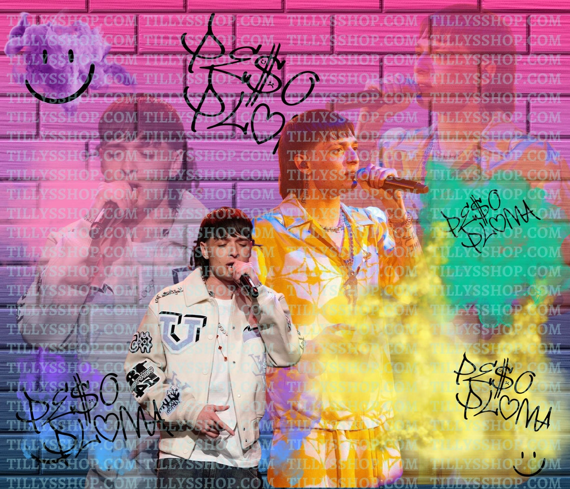 Peso Pluma 20oz Tumbler Wrap PNG Peso Pluma Design Bebecita Emilio ...