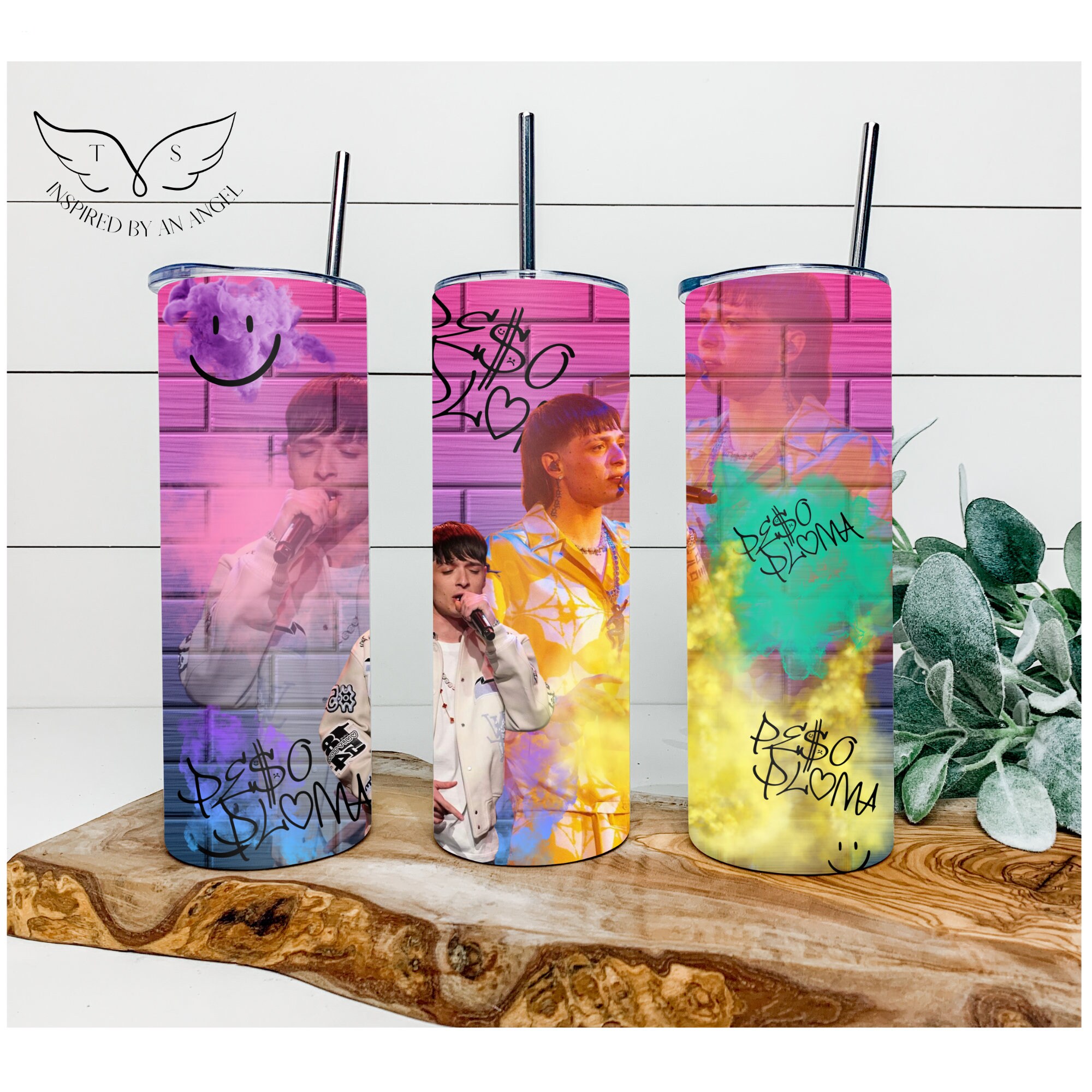 Peso Pluma 20oz Tumbler Wrap PNG Peso Pluma Design Bebecita Emilio ...