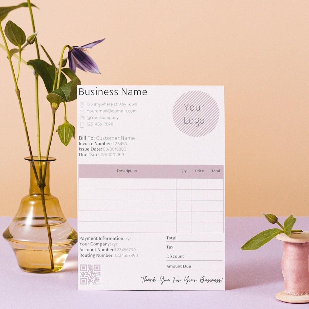 Invoice Template | Editable Invoice | Canva Template | Bussiness ...