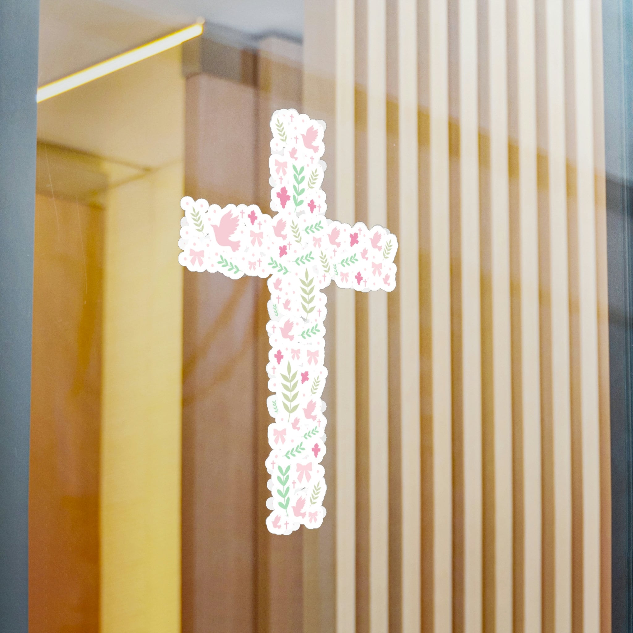 Cute Cross Vinyl Decal Sticker Christian Custom - Etsy
