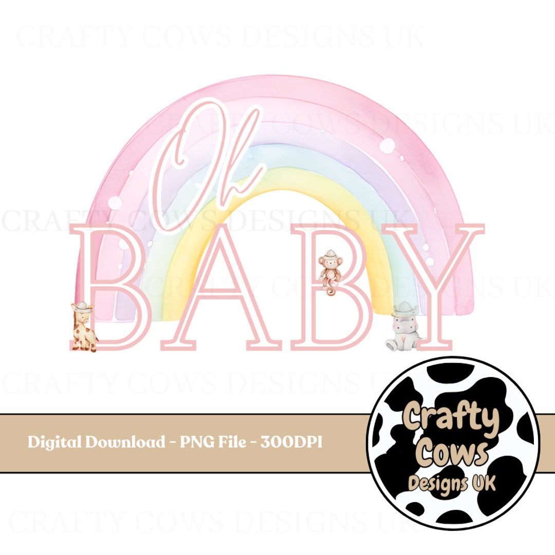 Oh Baby Pink - New Baby PNG File, Sublimation, DTF - Digital Download ...