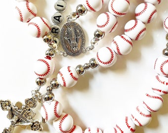 Rosary With Baseball - Etsy