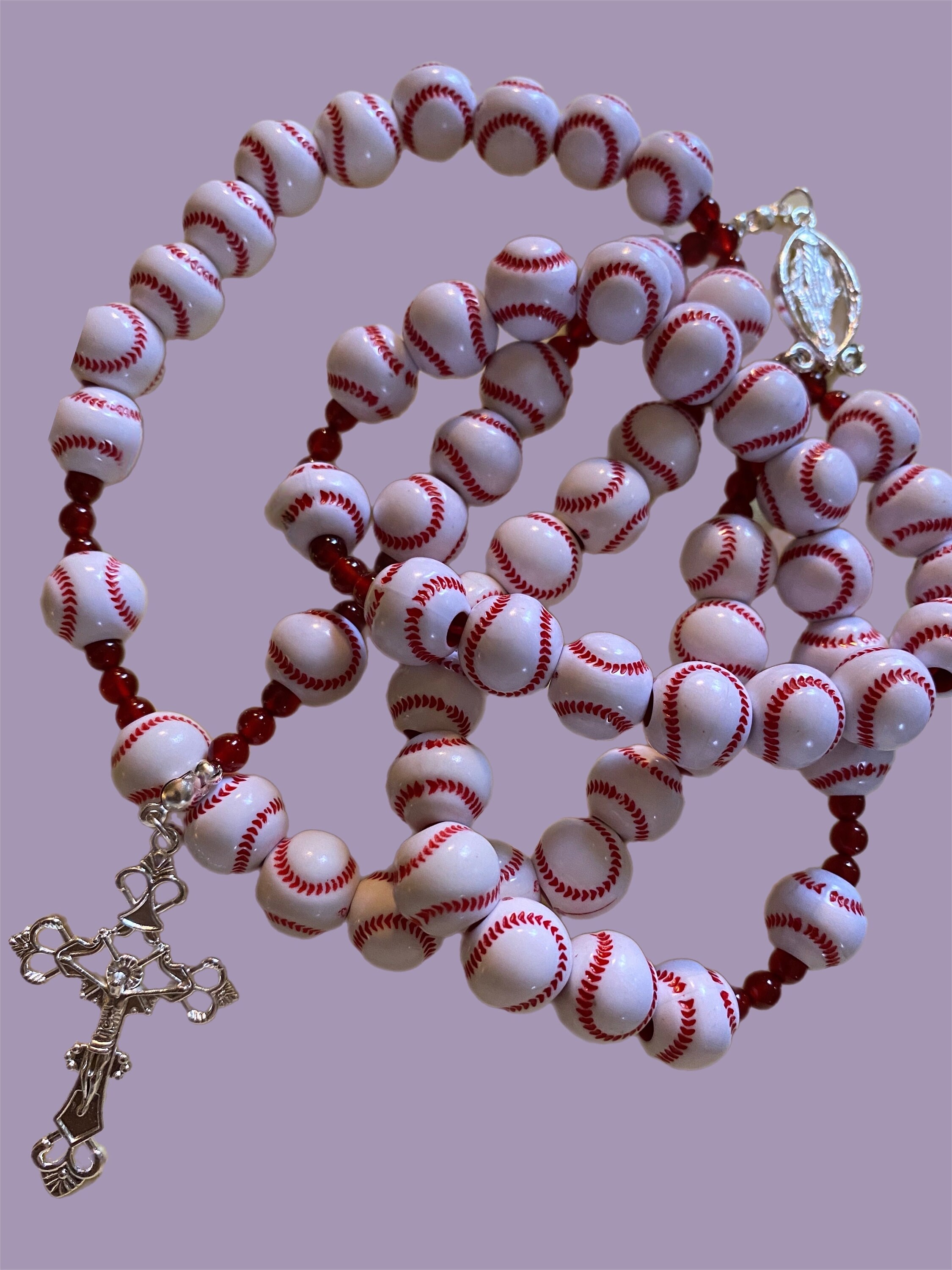 Baseball Gifts For Boys Baseball Rosary Plus A FREE St. Sebastian And A ...