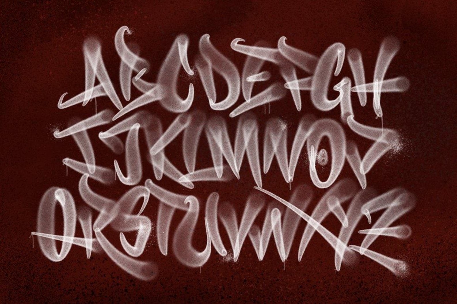 Handstyle Graffiti Procreate Brush Set – 42 Spray-paint, Drip, and ...