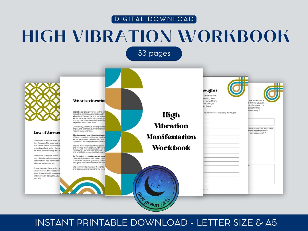 High Vibration Workbook | Elevate Your Energy | Mindfulness & Personal ...