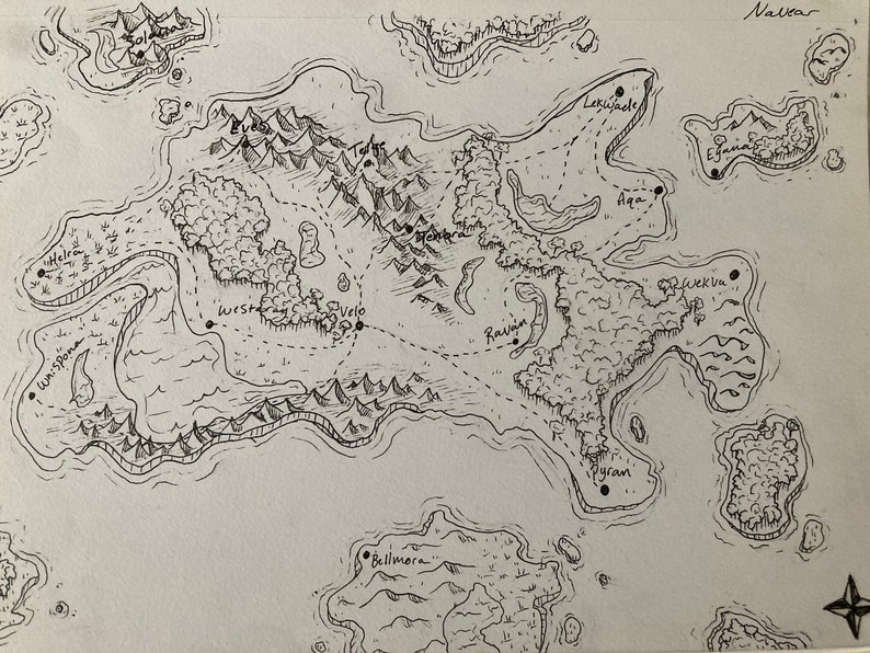 Custom Fantasy Maps for D&D World Building Rpgs and More - Etsy