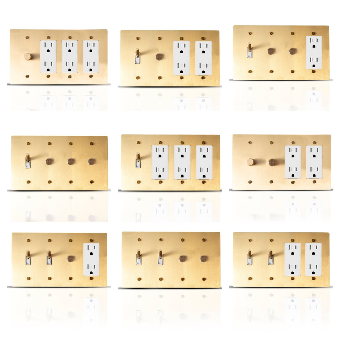 Power Outlet, Toggle Switch and Dimmer Plates for Stylish and ...