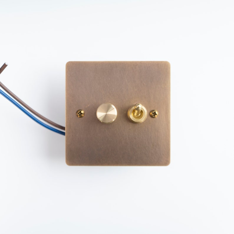 Dimmer, Toggle Light Switches, Socket, USB Type C, Solid Brass Wall ...